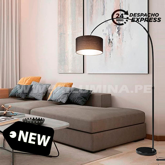 LÁMPARA DE PIE SOFIA BLACK LED – i-Lumina