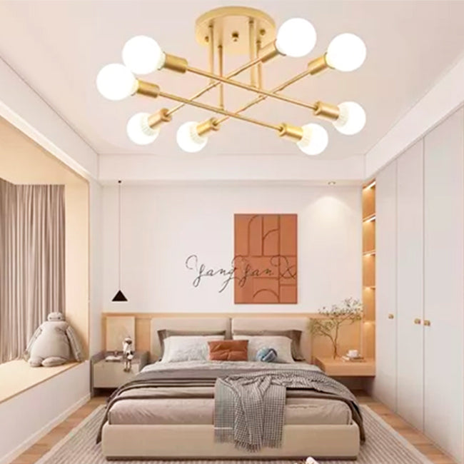 LÁMPARA COLGANTE LOUSIANA GOLD LED + FOCO LED G95 PAVONADO 10W TRICOLO ...
