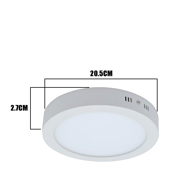 PANEL LED SIMPLE CIRCULAR 18W ADOSABLE LUZ CÁLIDA 3000K – i-Lumina