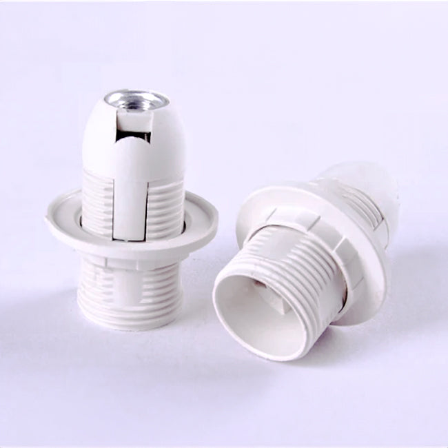 SOCKET IMPORTADO PARA LÁMPARA E14 BLANCO – i-Lumina