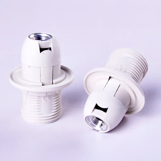 SOCKET IMPORTADO PARA LÁMPARA E14 BLANCO – i-Lumina