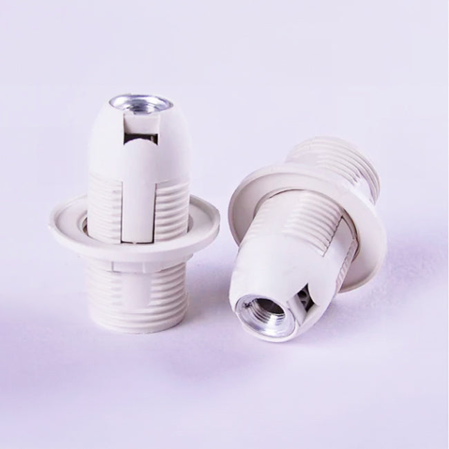 SOCKET IMPORTADO PARA LÁMPARA E14 BLANCO – i-Lumina