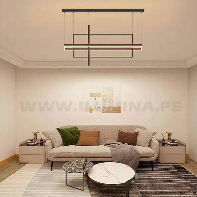 LÁMPARA COLGANTE PREMIUM GABRIELLA GOLD LED + CONTROL REMOTO – i-Lumina