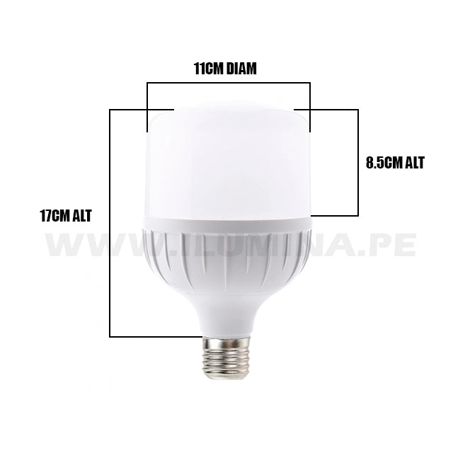 FOCO LED 40W TRICOLOR 3 EN 1 TIPO BOTELLA 30K 40K 60K E27 – i-Lumina