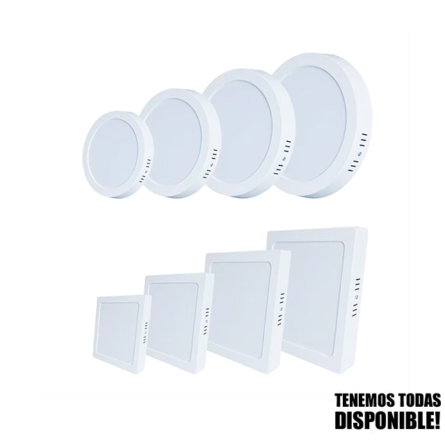 PANEL LED CIRCULAR 12W ADOSABLE SIMPLE LUZ BLANCA 7000K – i-Lumina