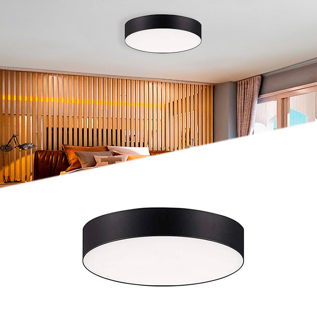 PANEL LED PREMIUM TRICOLOR 40W ALUMINIO NEGRO SIN BORDE - TRILUZ 30K 4 ...