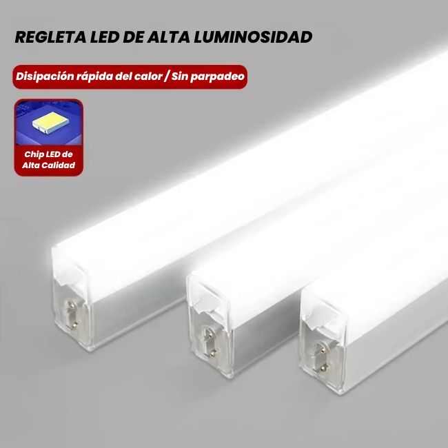 REGLETA LINEAL 9W LUZ BLANCA 6000K 60CM PARA LUMINARIA HEXAGONAL TIPO ...