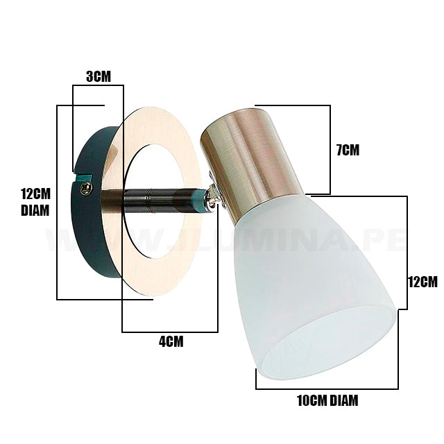 LÁMPARA DE PARED INTERIOR SAMARA SILVER – i-Lumina