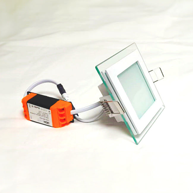 SPOT EMPOTRABLE LED CUADRADO 6W LUZ CÁLIDA 3000K – i-Lumina