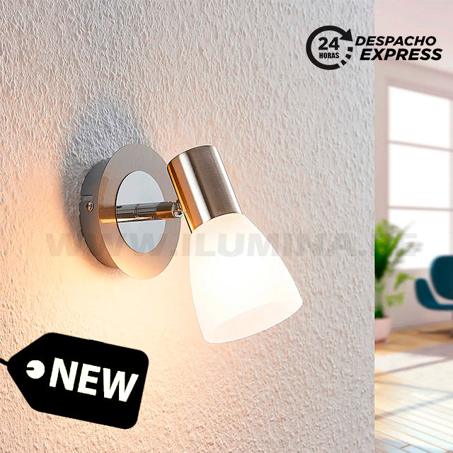LÁMPARA DE PARED INTERIOR SAMARA SILVER – i-Lumina
