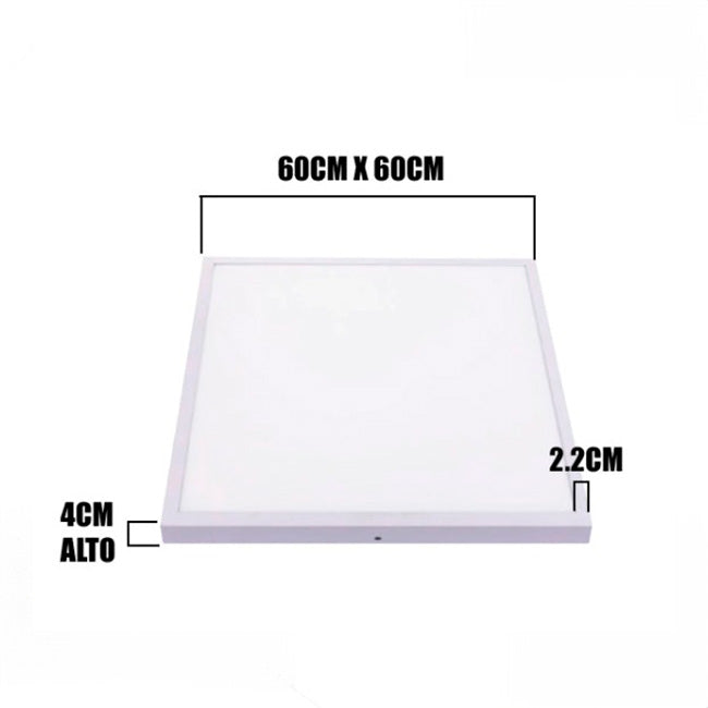 PANEL LED CUADRADO 48W 600X600 4000K LUZ INTERMEDIA – i-Lumina