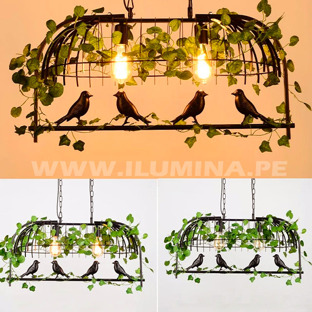 LÁMPARA COLGANTE ANGELINA BIRD BLACK LED ECOLAMPS – i-Lumina