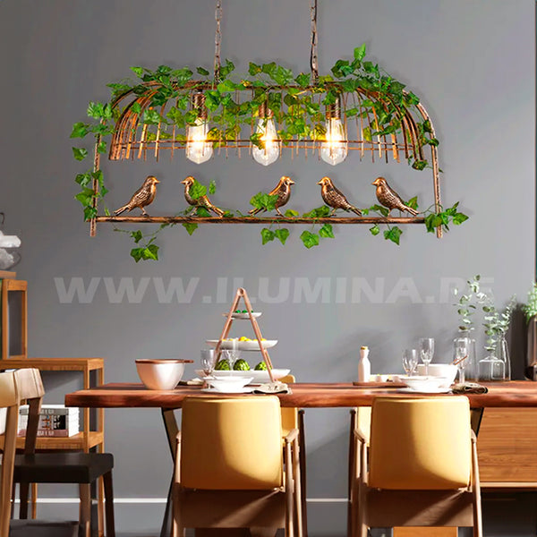 LÁMPARA COLGANTE ANGELINA BIRD BLACK LED ECOLAMPS – i-Lumina