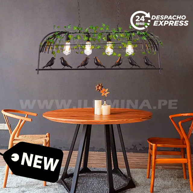 LÁMPARA COLGANTE ANGELINA BIRD BLACK LED ECOLAMPS – i-Lumina