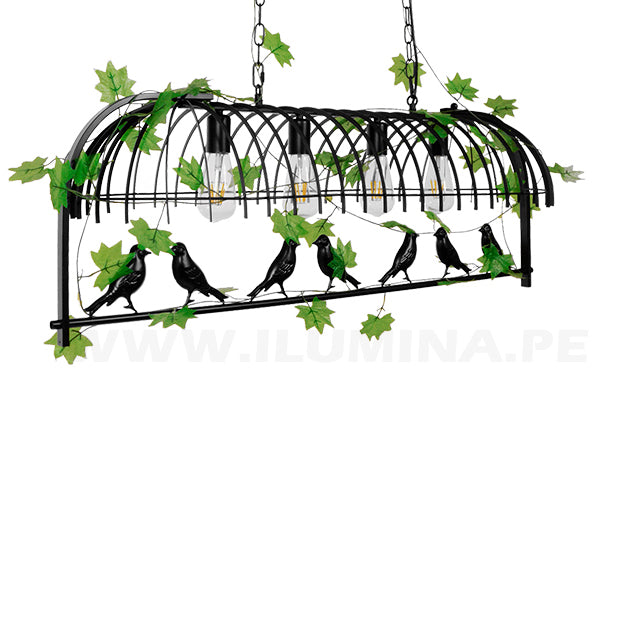 LÁMPARA COLGANTE ANGELINA BIRD BLACK LED ECOLAMPS – i-Lumina