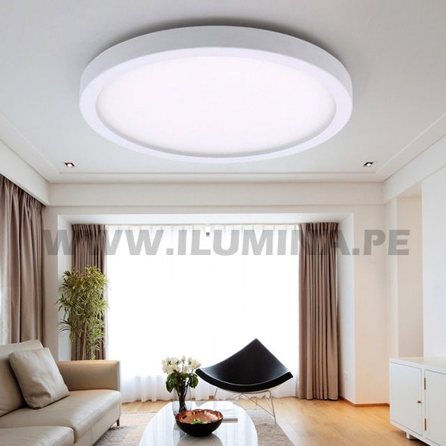 PANEL LED CIRCULAR 12W ADOSABLE SIMPLE LUZ CÁLIDA 3000K – i-Lumina